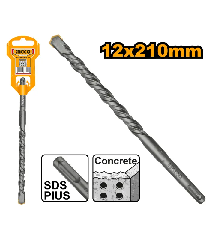 Бургии SDS+ INGCO 12*210 DBH1211202 - Combo
