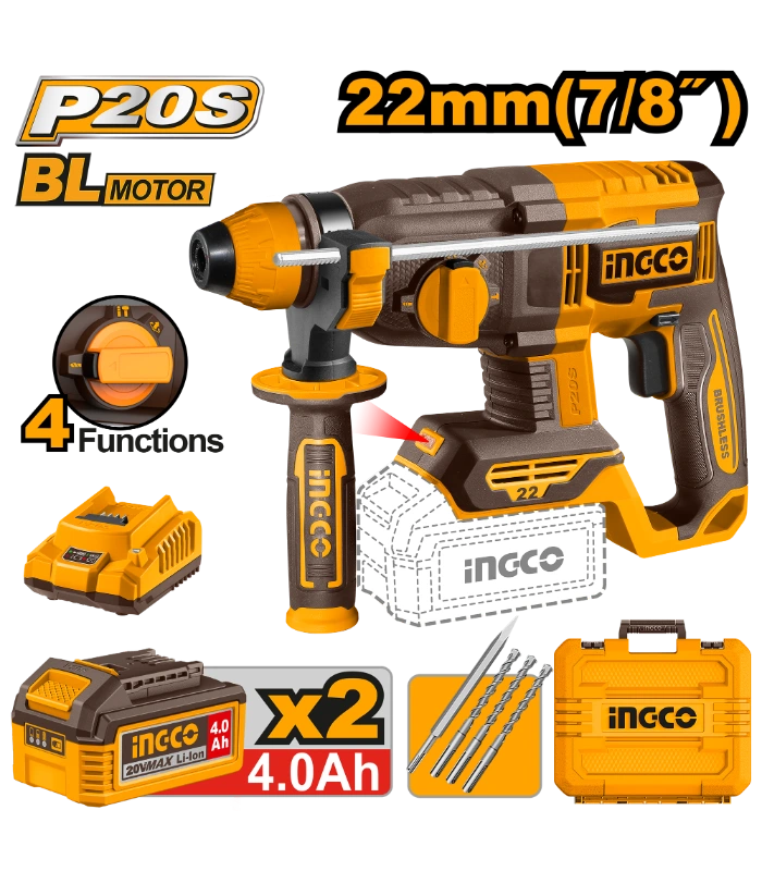 SDS 20В (2БАТ 4.0АХ) BL+4ФУНК - Combo